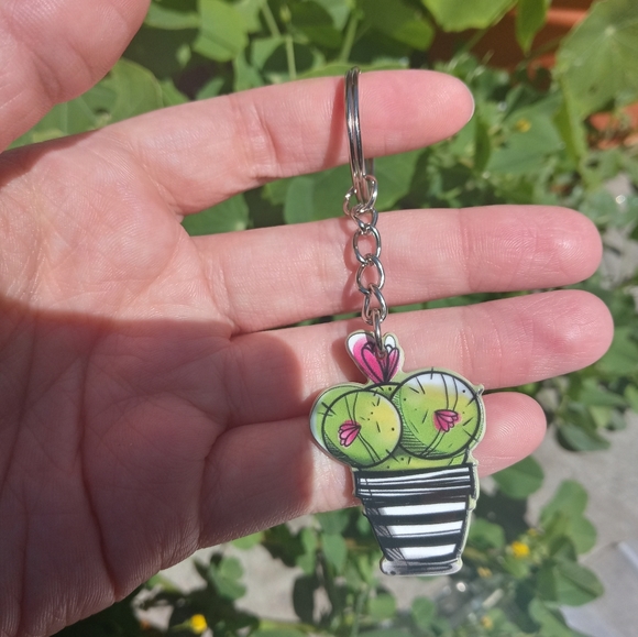 Hand Crafted | Jewelry | Cactus Keychain | Poshmark